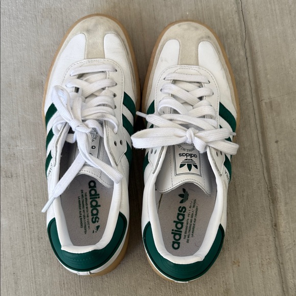 adidas | Shoes | Adidas Classic White And Green Trainers | Poshmark